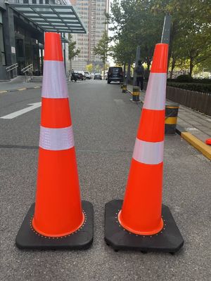 seguridad vial cones de tráfico de 36 pulgadas de pvc flexible para la ...